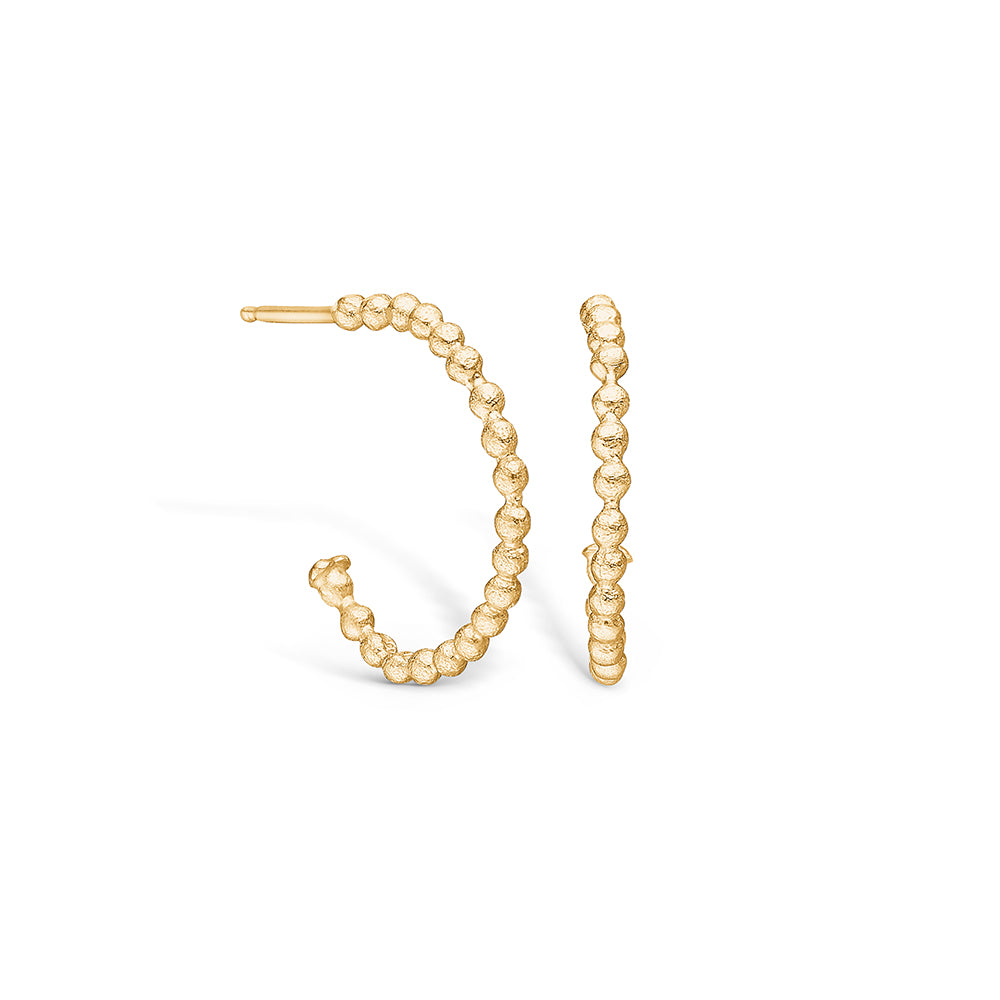 14 kt gold ball creole - large – Blossom Copenhagen